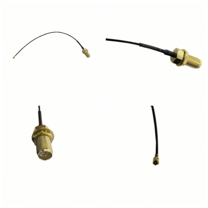 Black SMA Master Male PIN RF Cable Assembly I-PEX/20278-112R-18 Wire ...