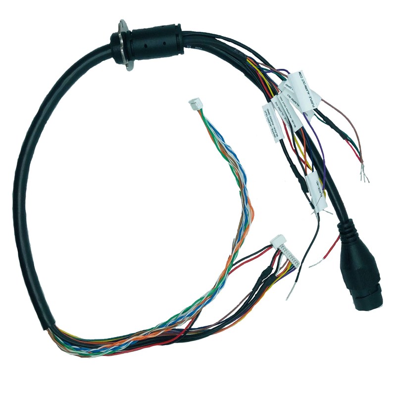 RJ45F Snap On Type Rubber Core IP Camera Cable Wire Harness With ...